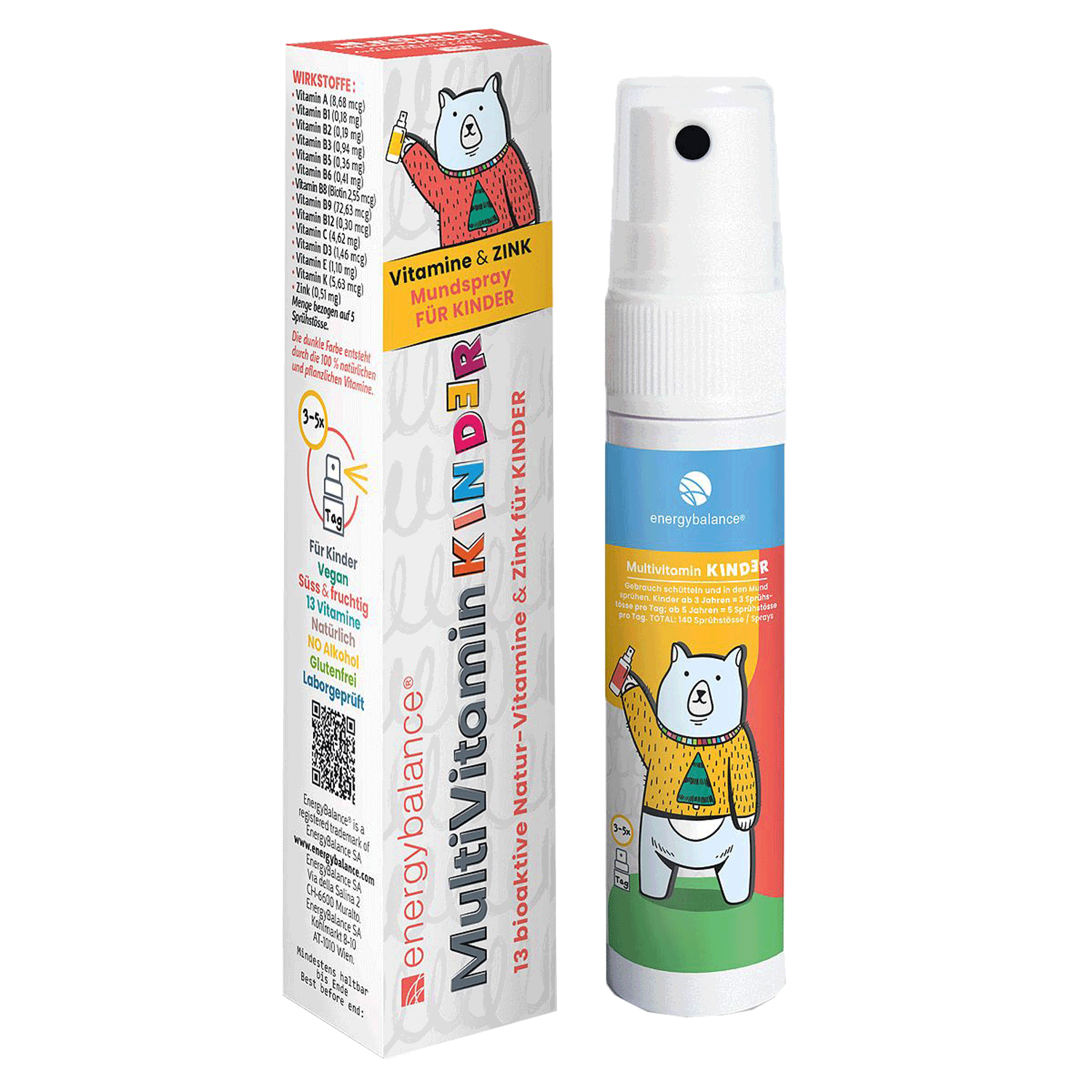 Multivitamin Kinder Spray, 25 ml von EnergyBalance