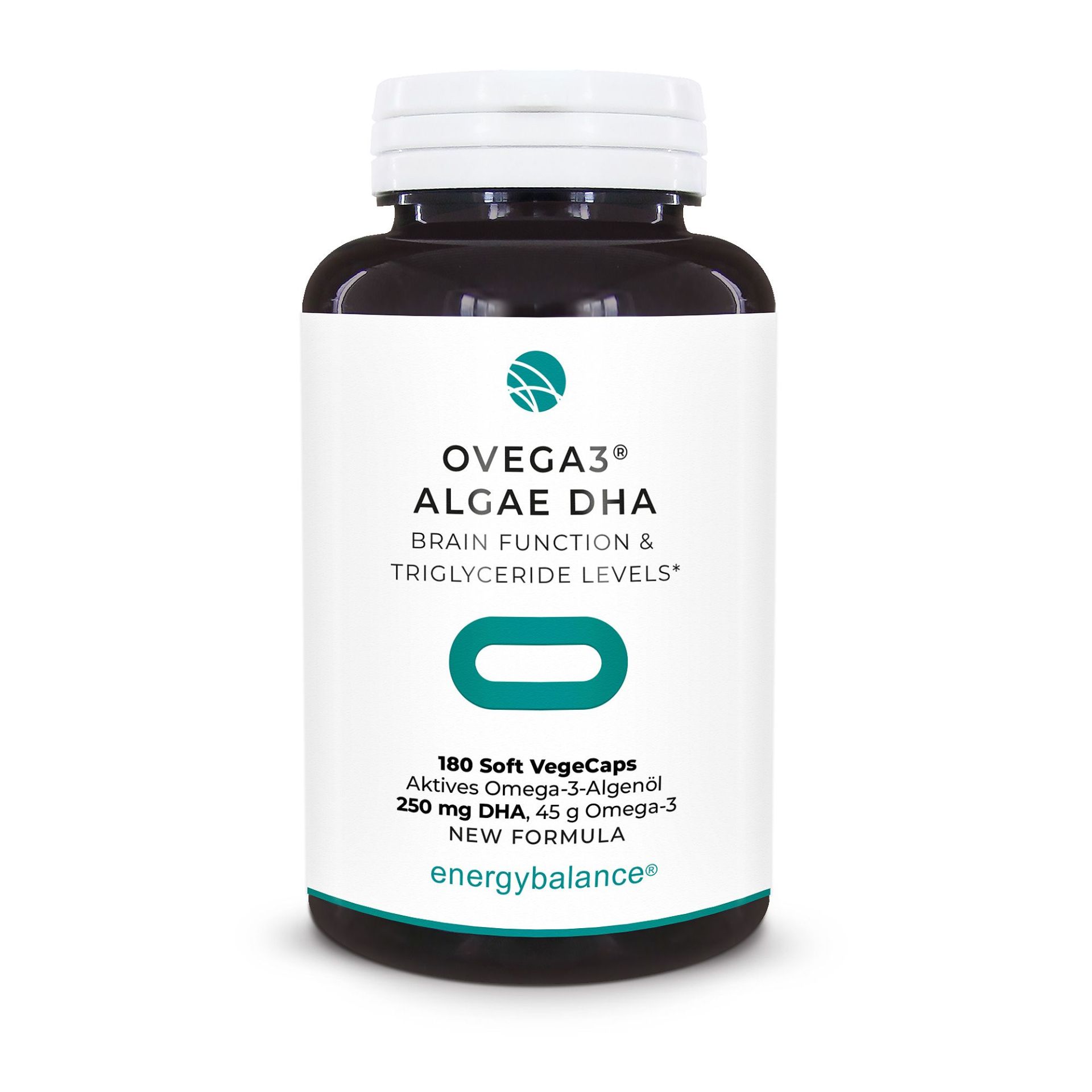 Ovega3 life DHA algae oil 180 capsules (397,83€/1kg) by EnergyBalance ...